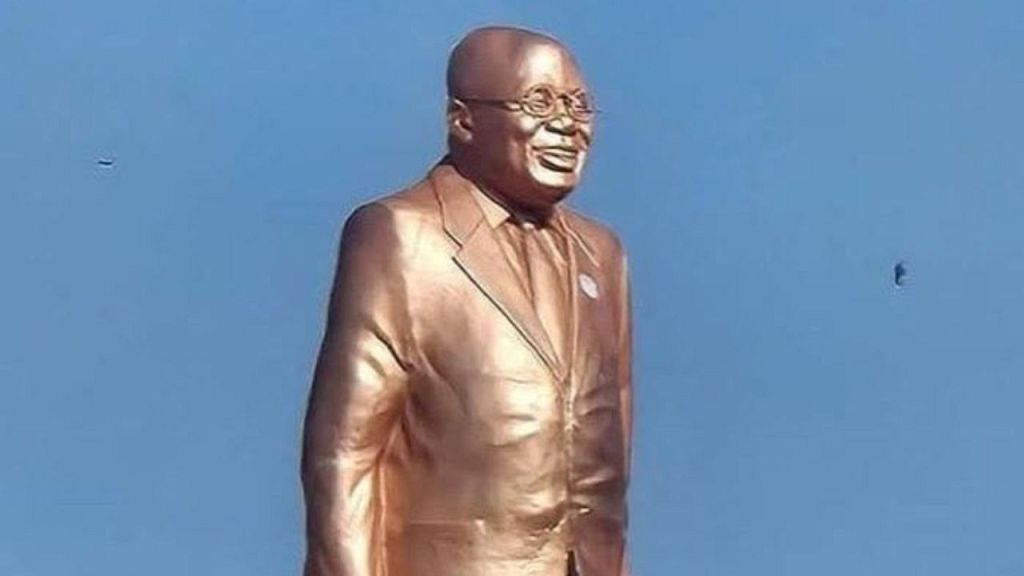 Statue of Ghana’s former President Akufo-Addo destroyed amid ...