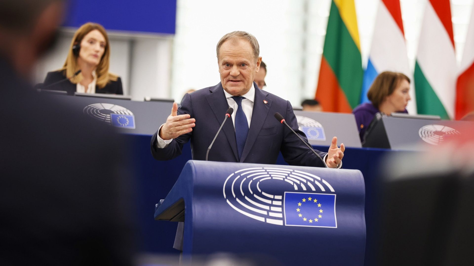 Tusk makes passionate plea for an 'armed' Europe and rails against the ...
