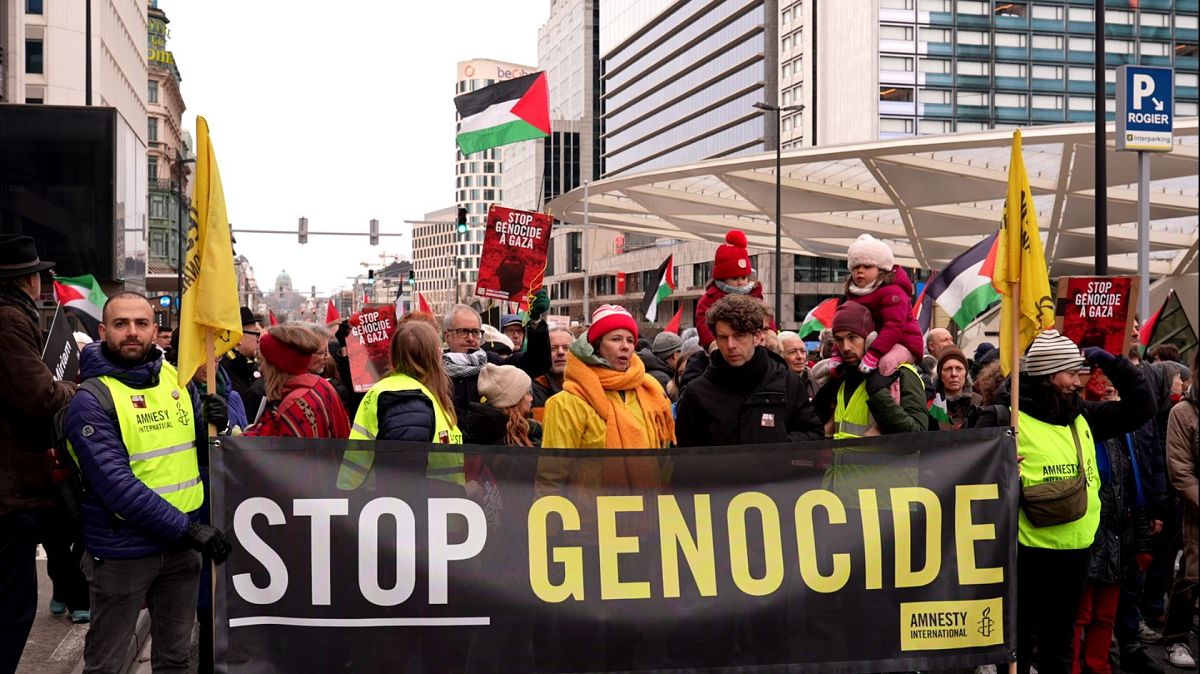 Thousands march on streets of Brussels demanding permanent ceasefire in ...