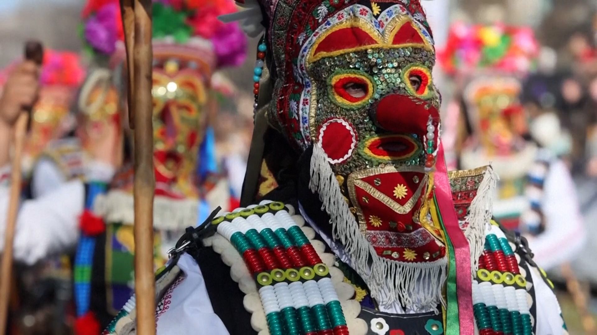 Video. Masked dancers chase away evil spirits in Bulgaria | Euronews