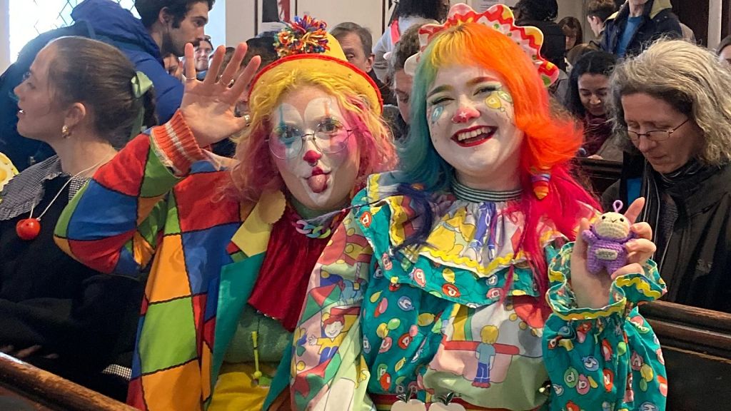 How do clowns stop people stealing their look? They paint it on an egg ...