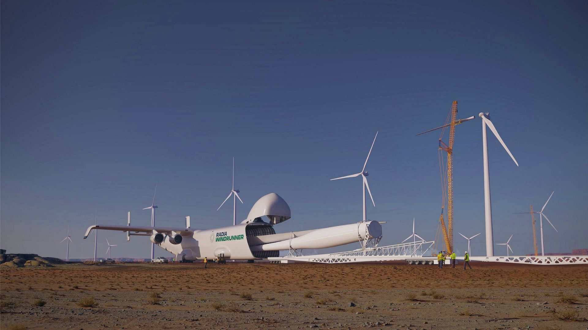 Moving wind turbines is a headache: Giant new cargo plane WindRunner ...