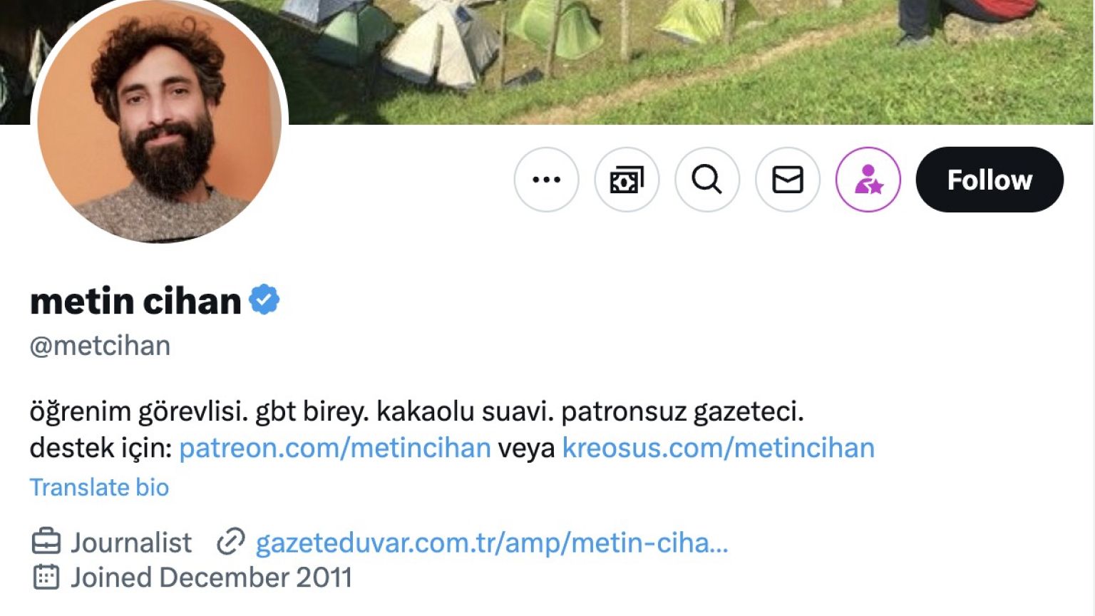 'İsrail'le ticaret' iddiaları üzerine gazeteci Metin Cihan'ın X hesabı ...