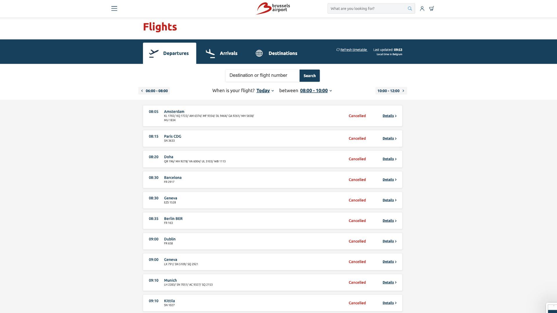 ‘Completely paralysed’: Grounded flights at Brussels Airport cause ...
