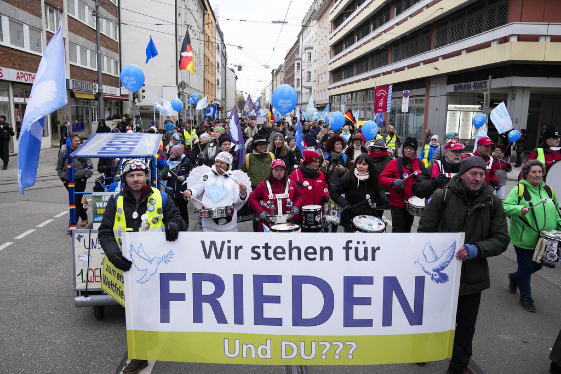 Thousands demonstrate the Munich Security Conference pleading officials ...