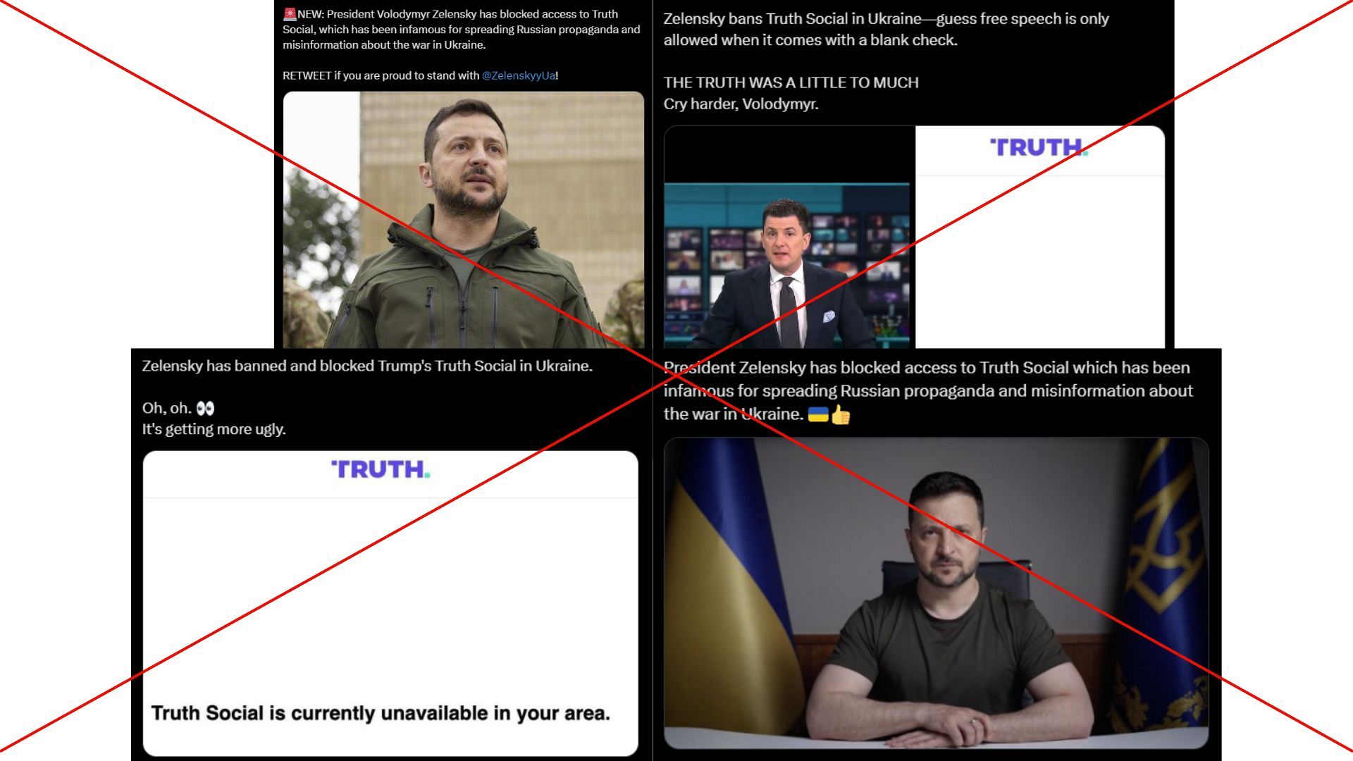 Fact check: Zelenskyy hasn't banned Trump's Truth Social platform ...