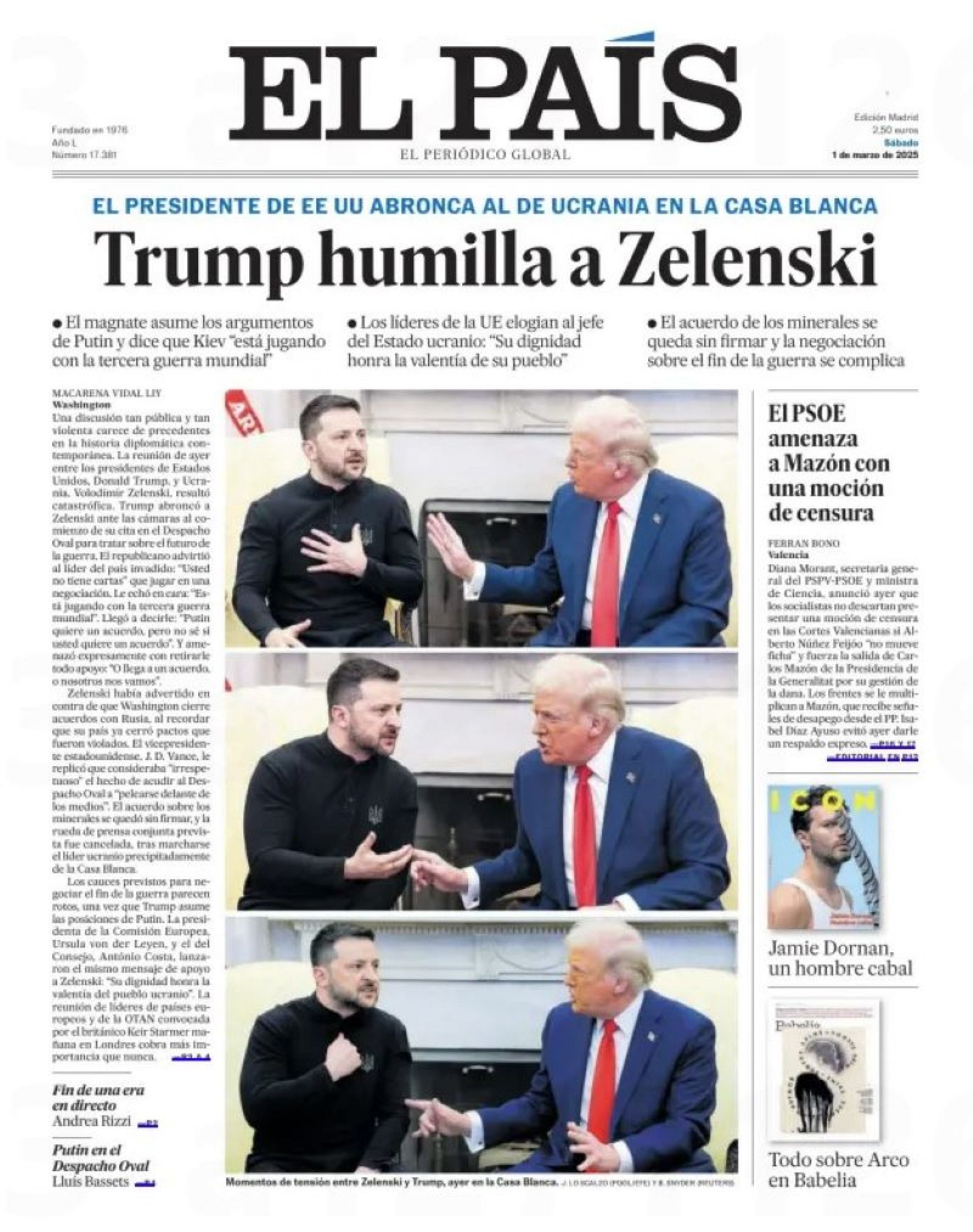 Scontro fra Trump e Zelensky: la notizia in primo piano sui quotidiani europei | Euronews
