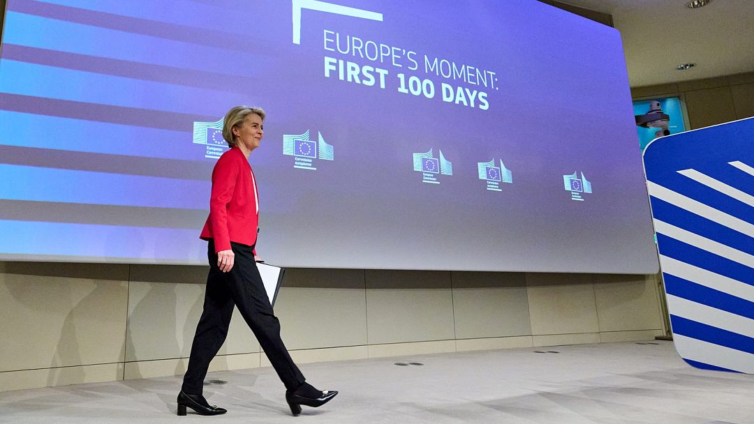 Six takeaways as Ursula von der Leyen marks 100 days in office | Euronews
