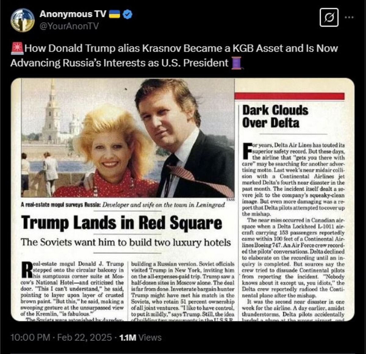 Wurde Donald Trump unter dem Namen "Krasnow" vom KGB rekrutiert? | Euronews