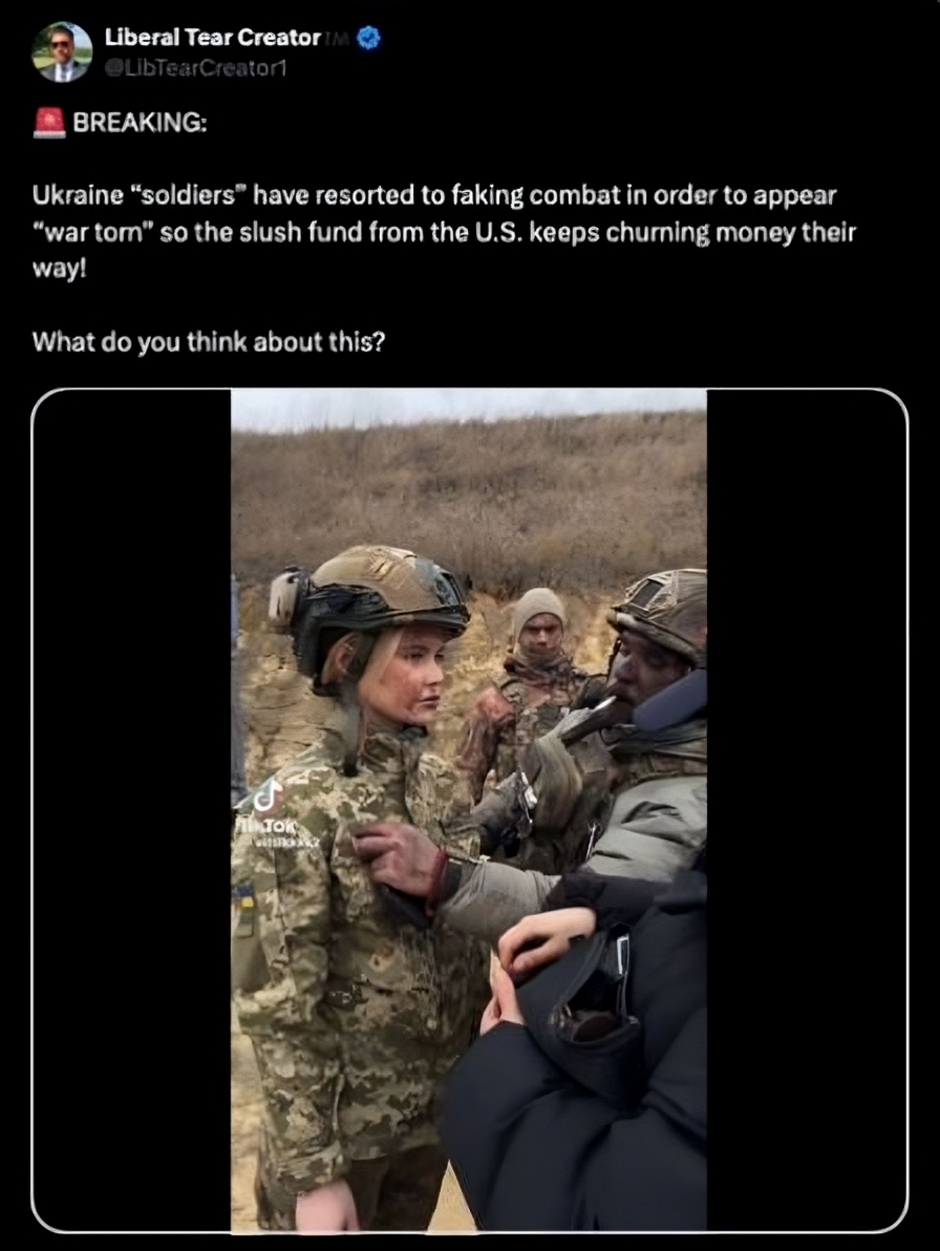 Why are online users claiming Ukrainian soldiers are staging combat ...