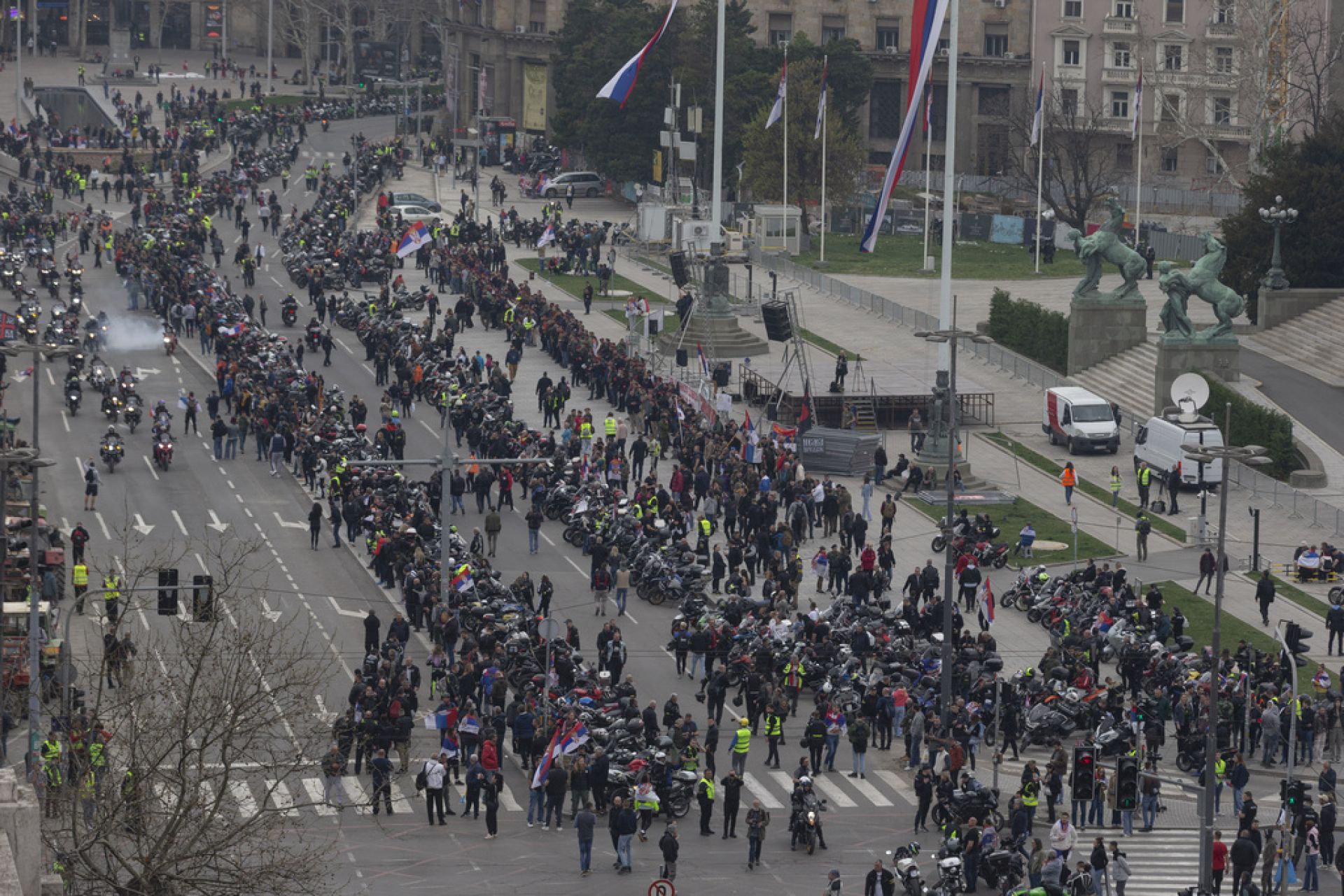 Tens of thousands protest in Belgrade against President Vucic's ...