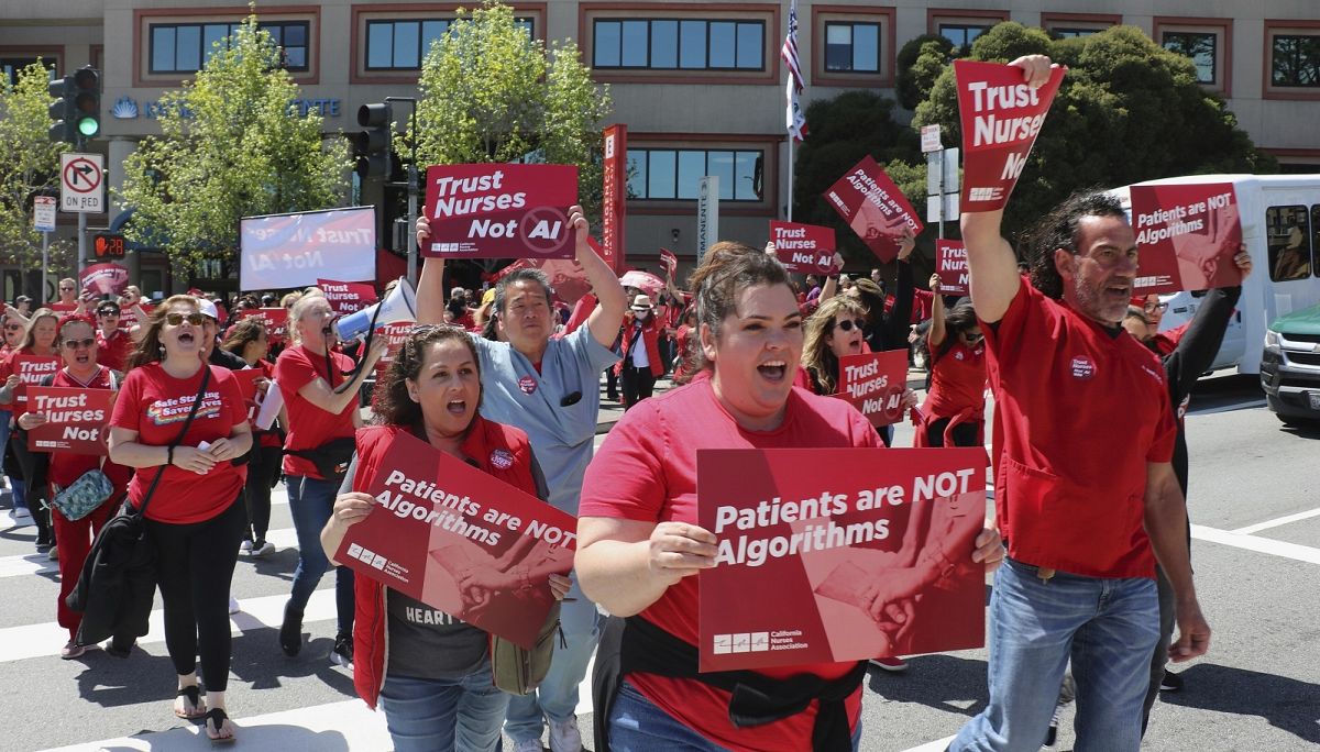 As AI reshapes patient care, human nurses are pushing back against its ...