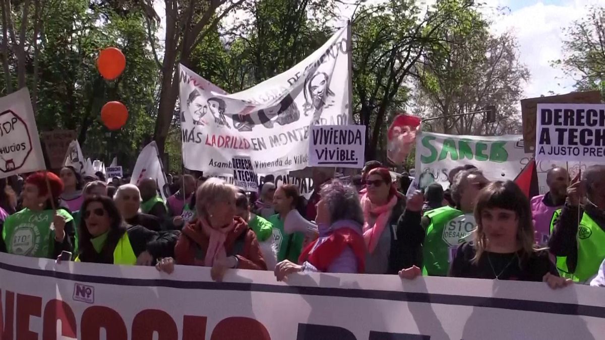 Thousands in Spain take to the streets in protest against country's ...