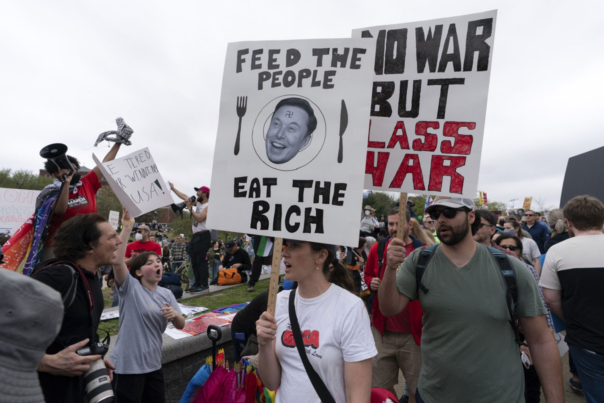 Thousands take part in anti-Trump, Musk protests nationwide and abroad ...