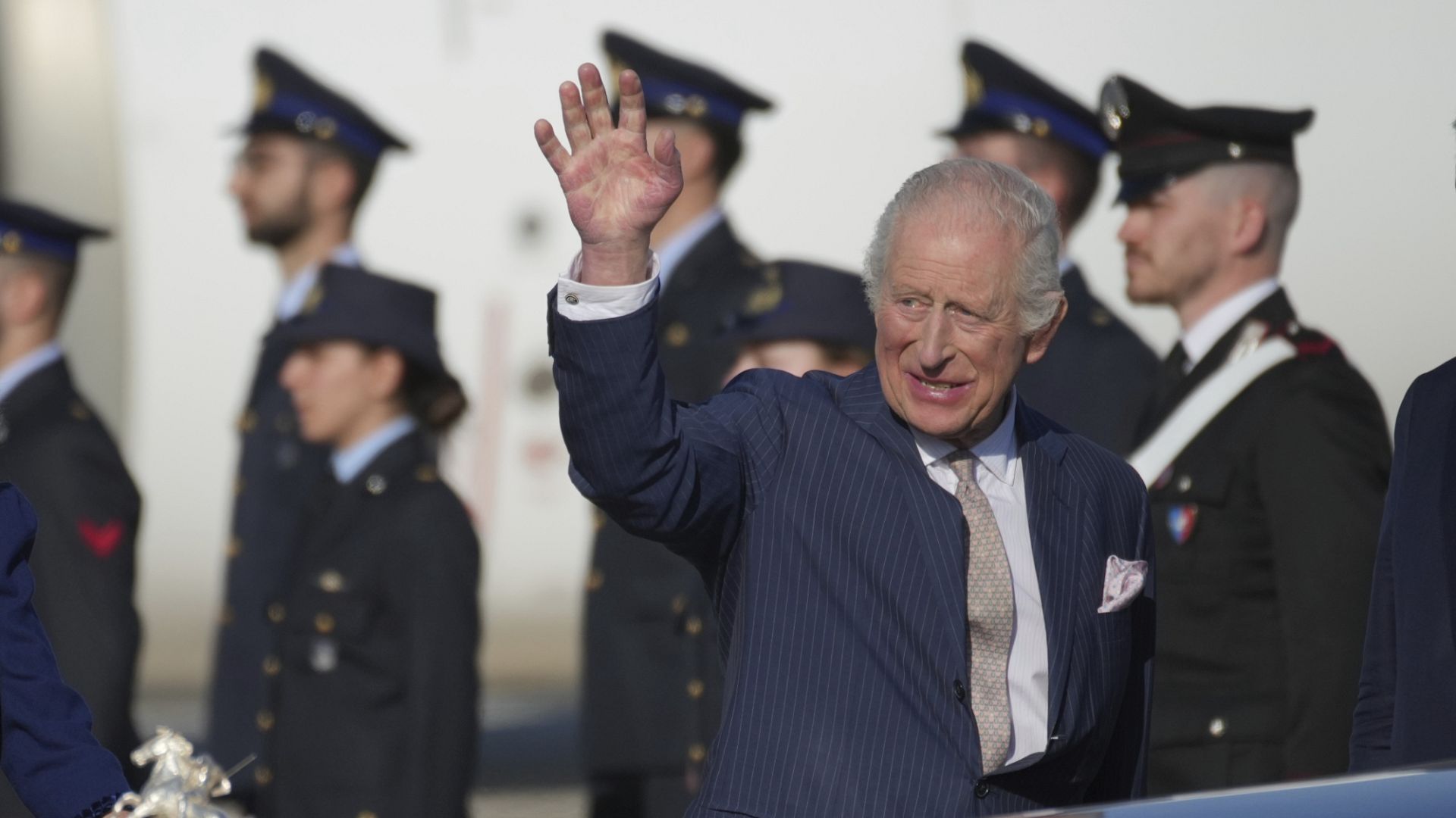 I Reali inglesi arrivati a Roma per la visita in Italia dopo il breve ...