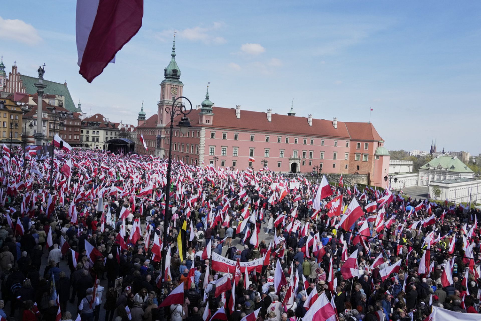Thousands of Poles march to mark the coronation of the first Polish ...