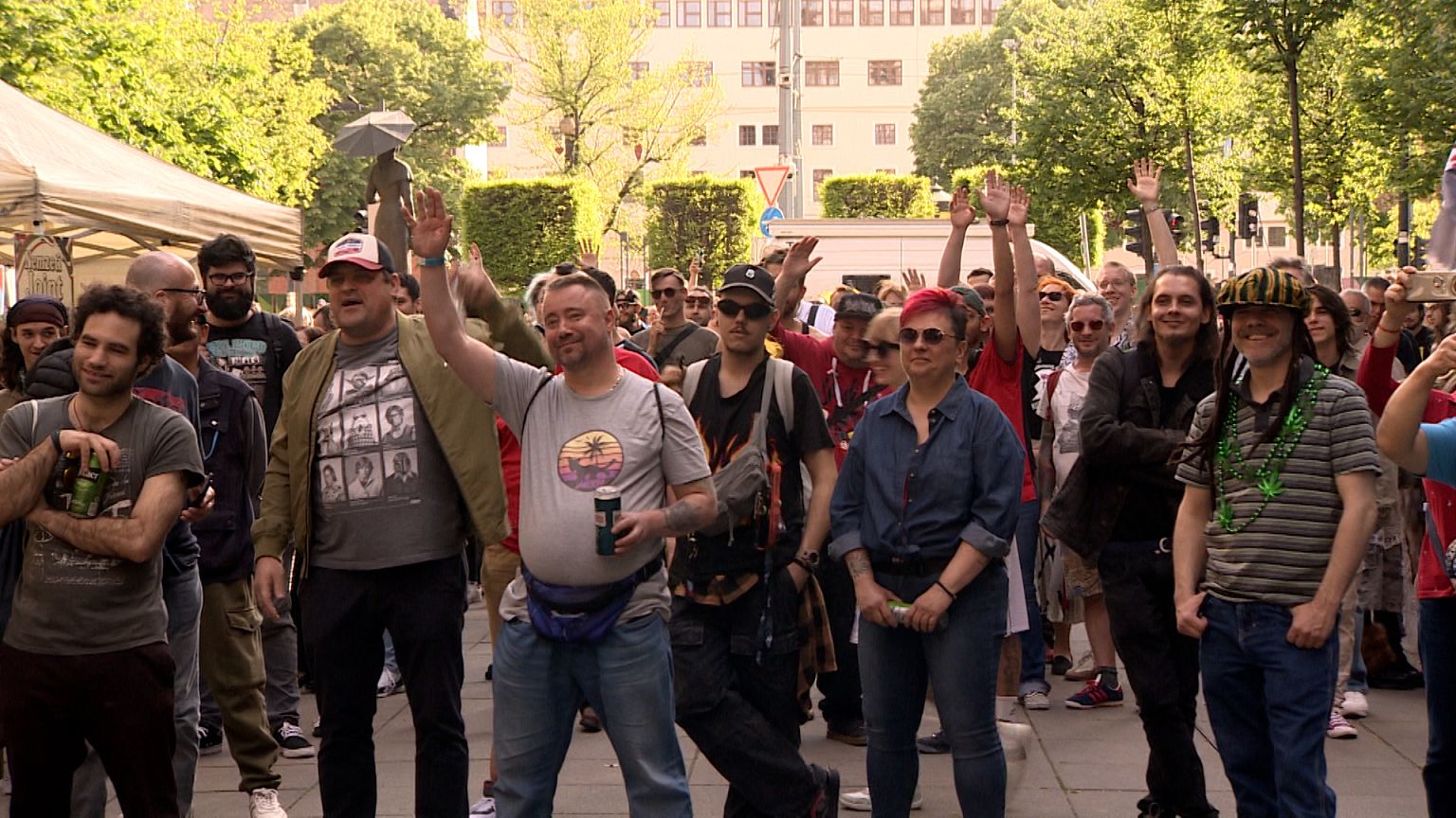 Demonstration in favour of cannabis legalisation takes place in ...