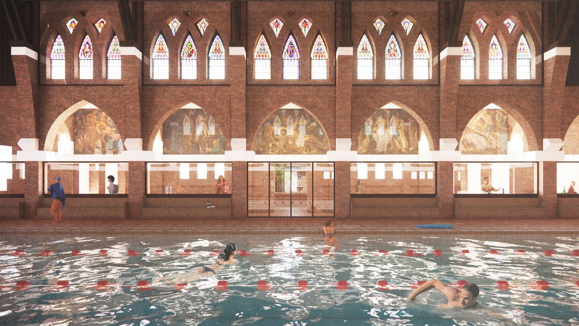 Dutch architecture studios design a church-turned-pool, where you can ...