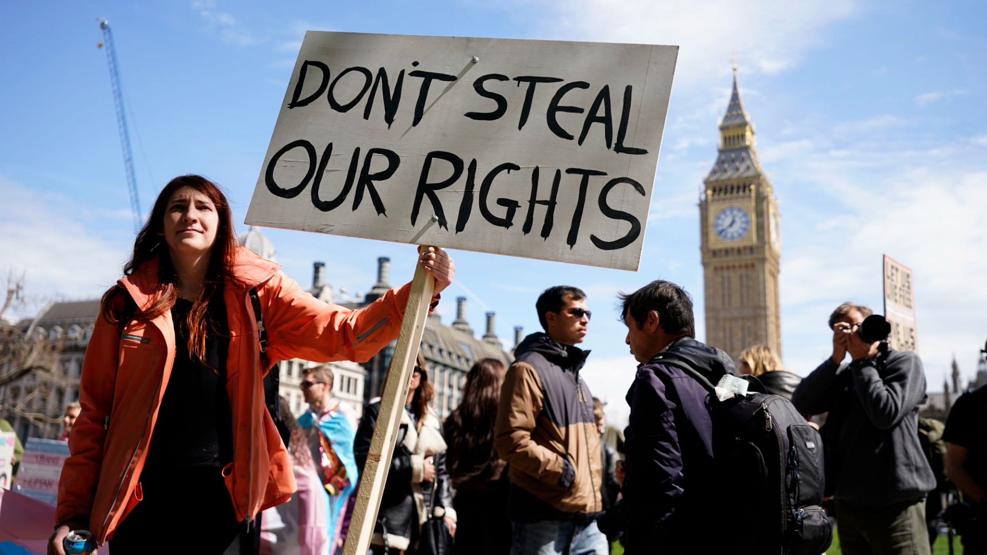 Trans activists rally in London, following UK ruling over definition of ...
