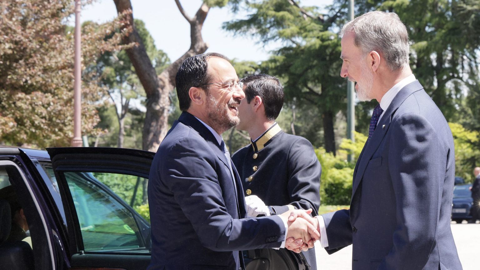 Συναντήσεις Χριστοδουλίδη στη Μαδρίτη με τον βασιλιά Φίλιππο και τον ...