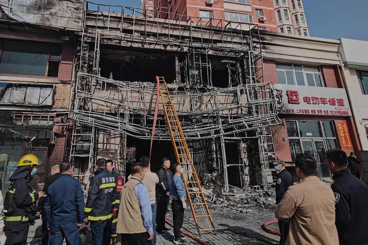 At least 22 people killed in restaurant fire in China's Liaoyang ...