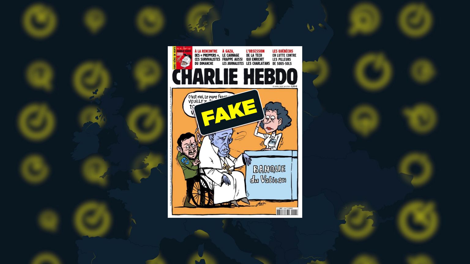 Fake Charlie Hebdo cover shows Zelenskyy exploiting Pope Francis’ death ...