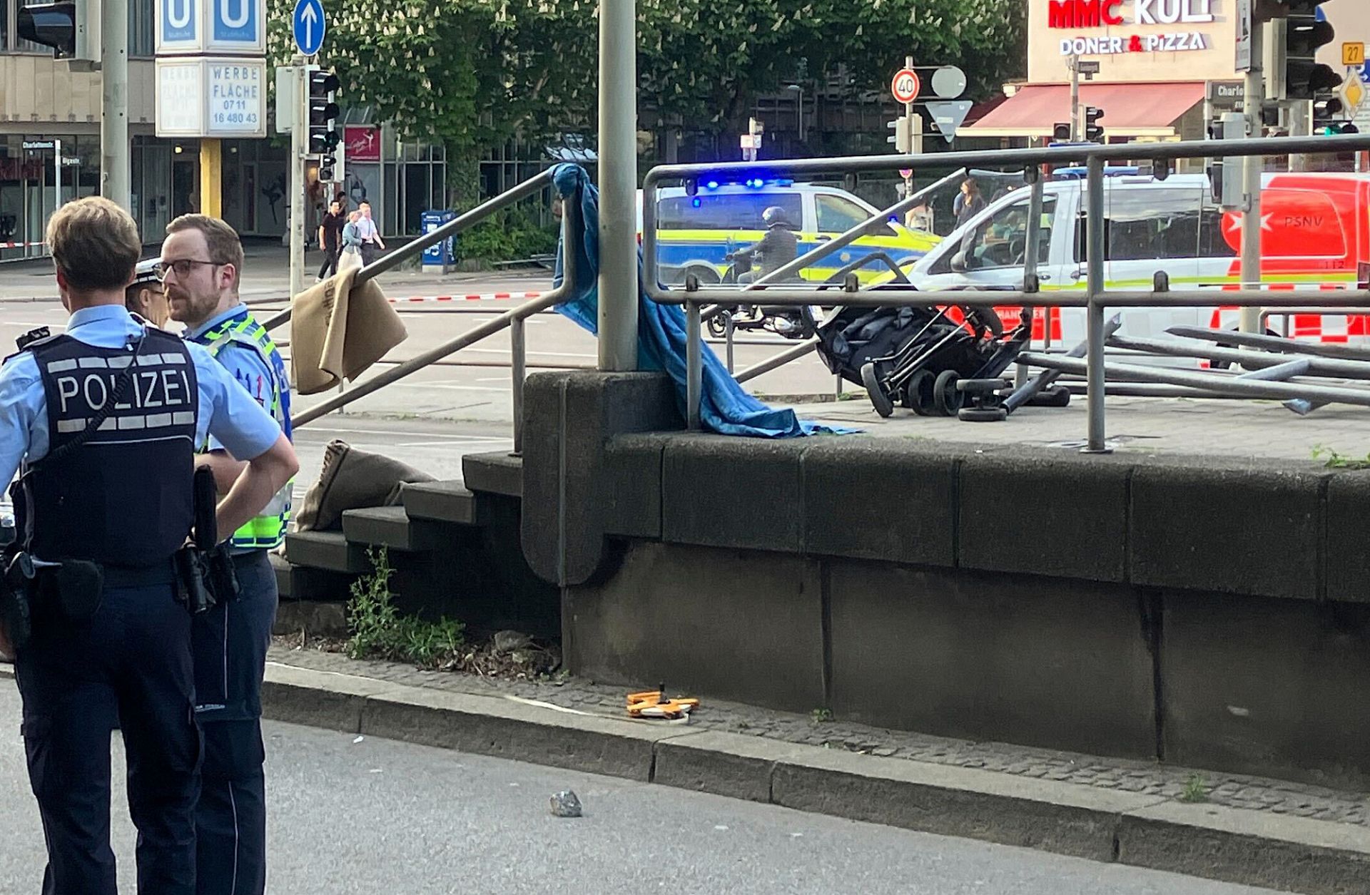One dead and seven injured after car drives into Stuttgart crowd in ...