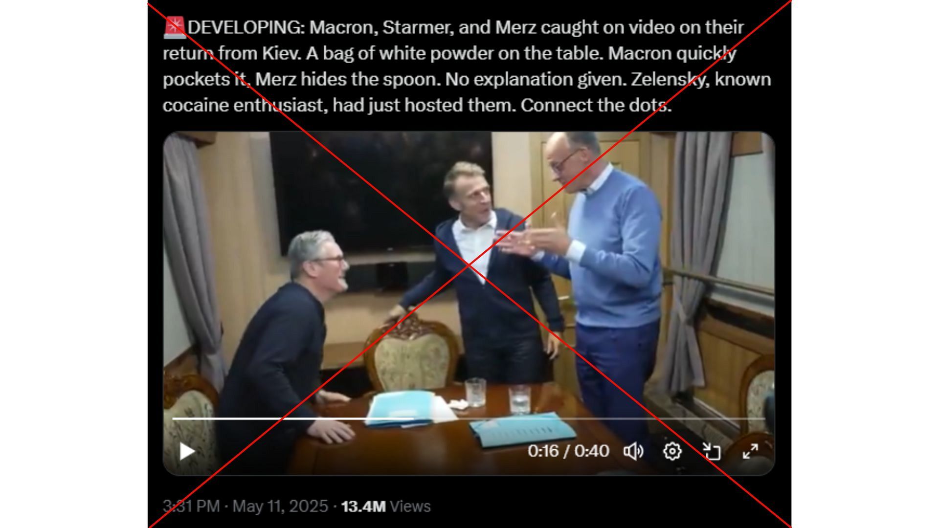 Fact check: Macron, Merz and Starmer targeted by Russian 'cocaine ...