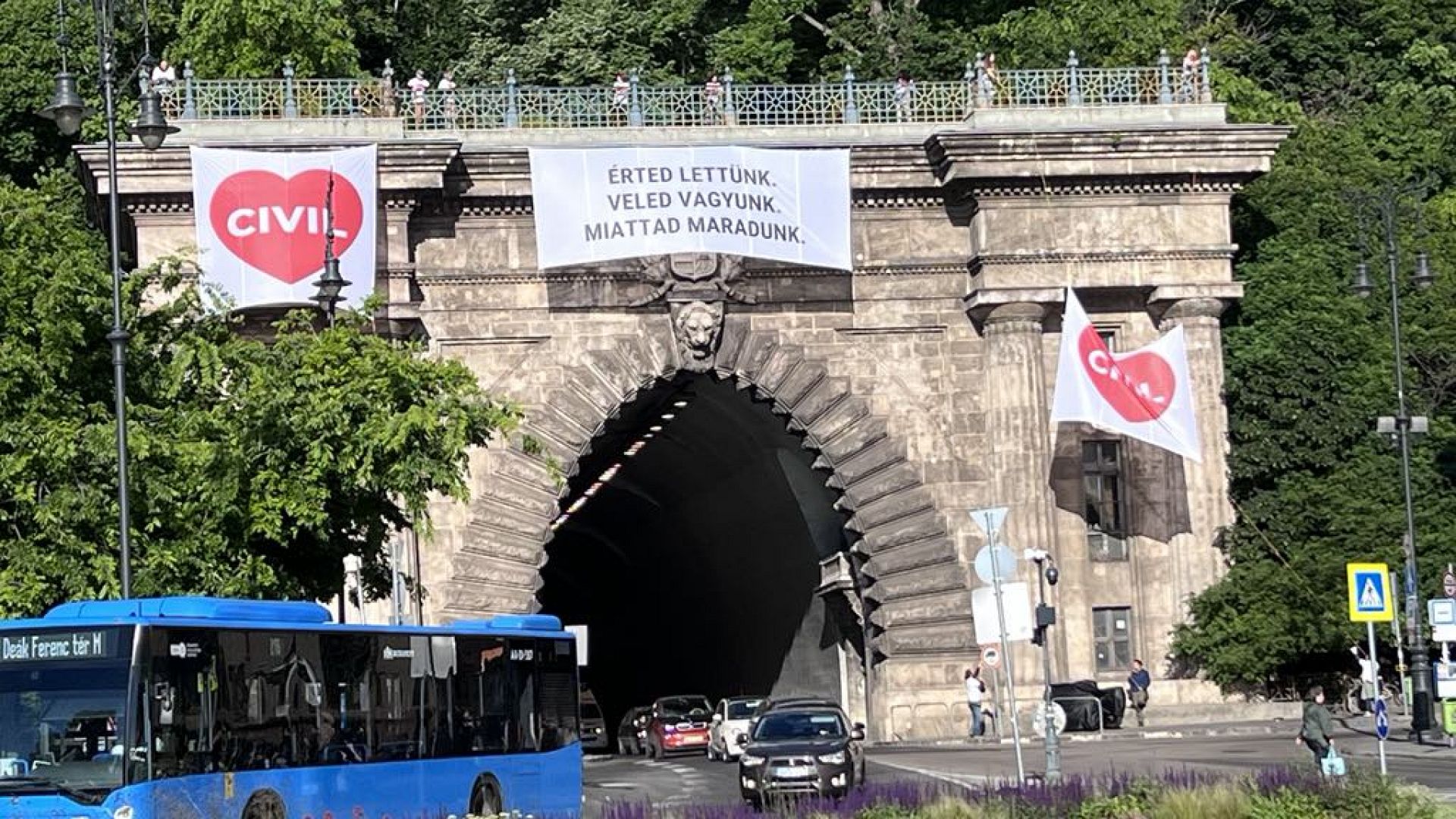 Protesters in Budapest demonstrate against 'Transparency Bill' with ...