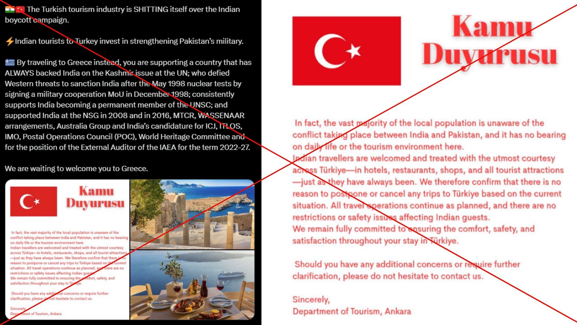 Fake Turkish government advert urges Indian tourists to ignore boycott ...