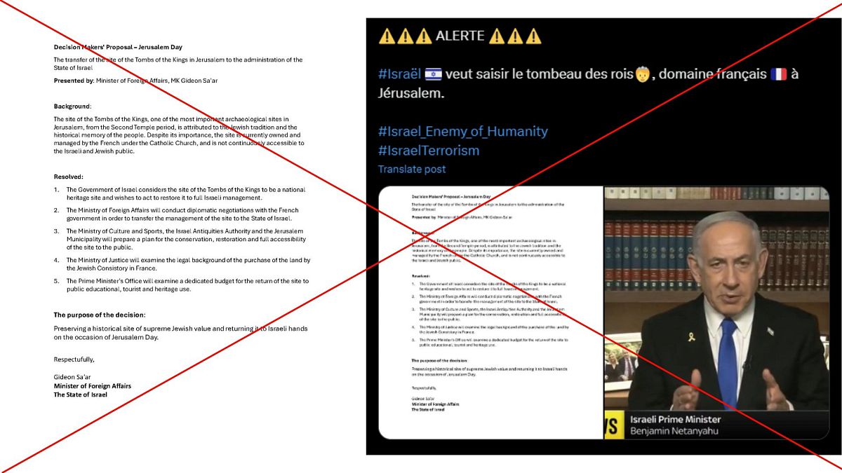 No, Israel isn't planning to take over a French holy site