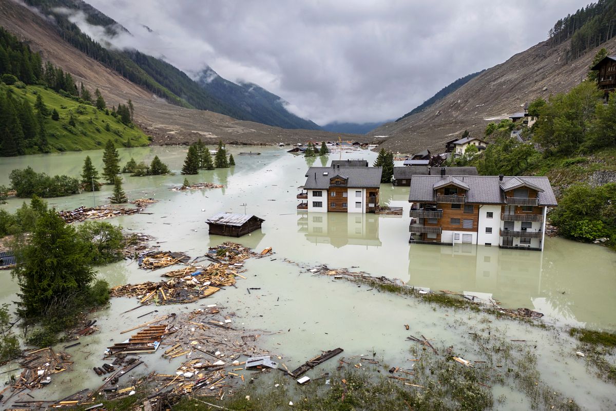 Dozens evacuated in Switzerland's Valais canton as heavy rain unleashes ...