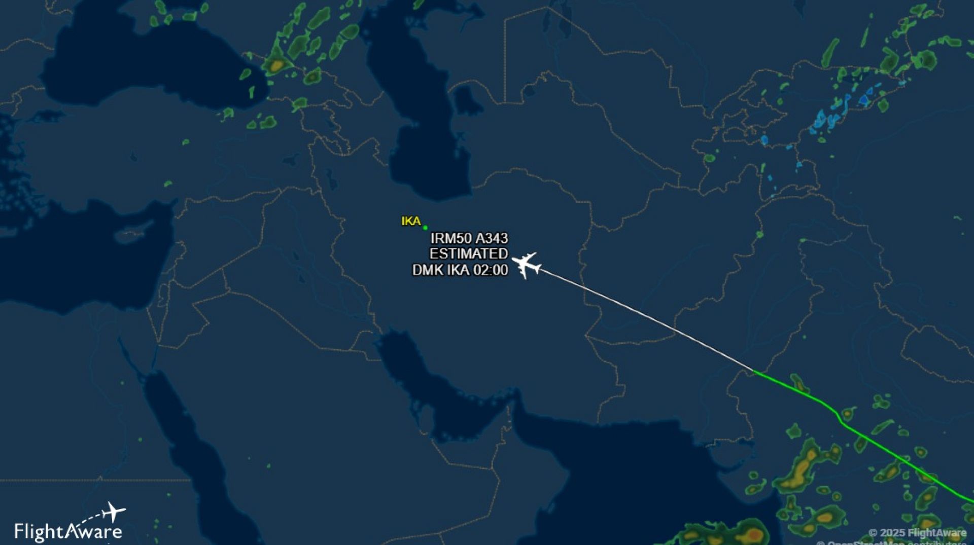 Moyen-Orient : Un avion de ligne a traversé seul l'espace aérien ...