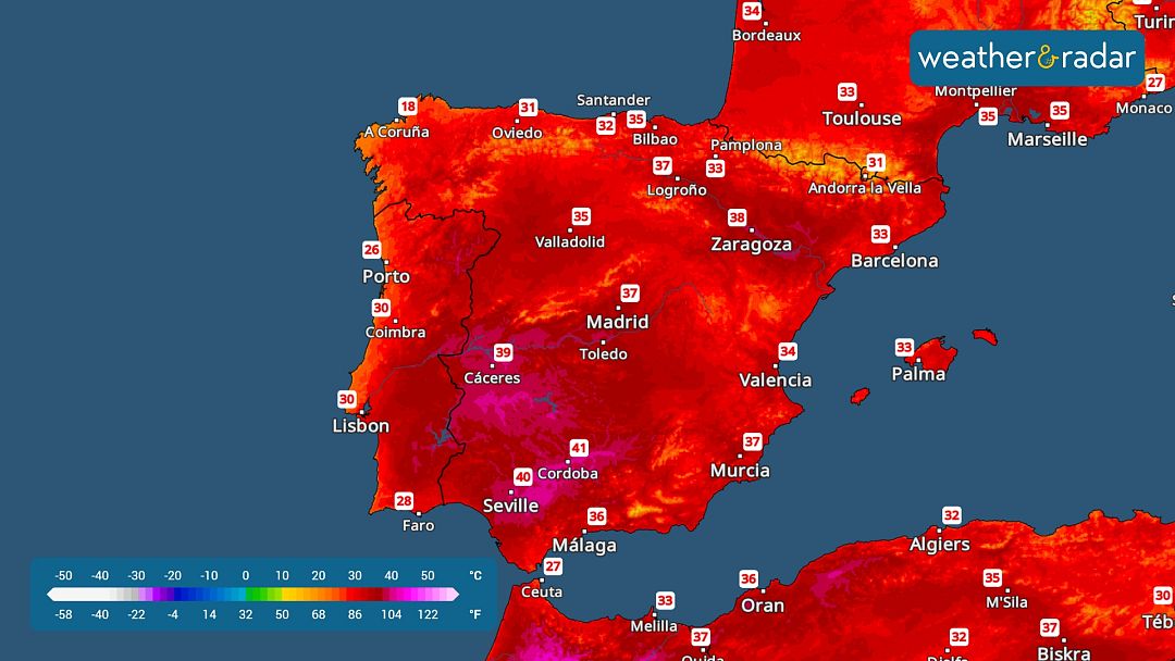 Temperatures in Spain set to soar past 40C this week. Is climate change ...