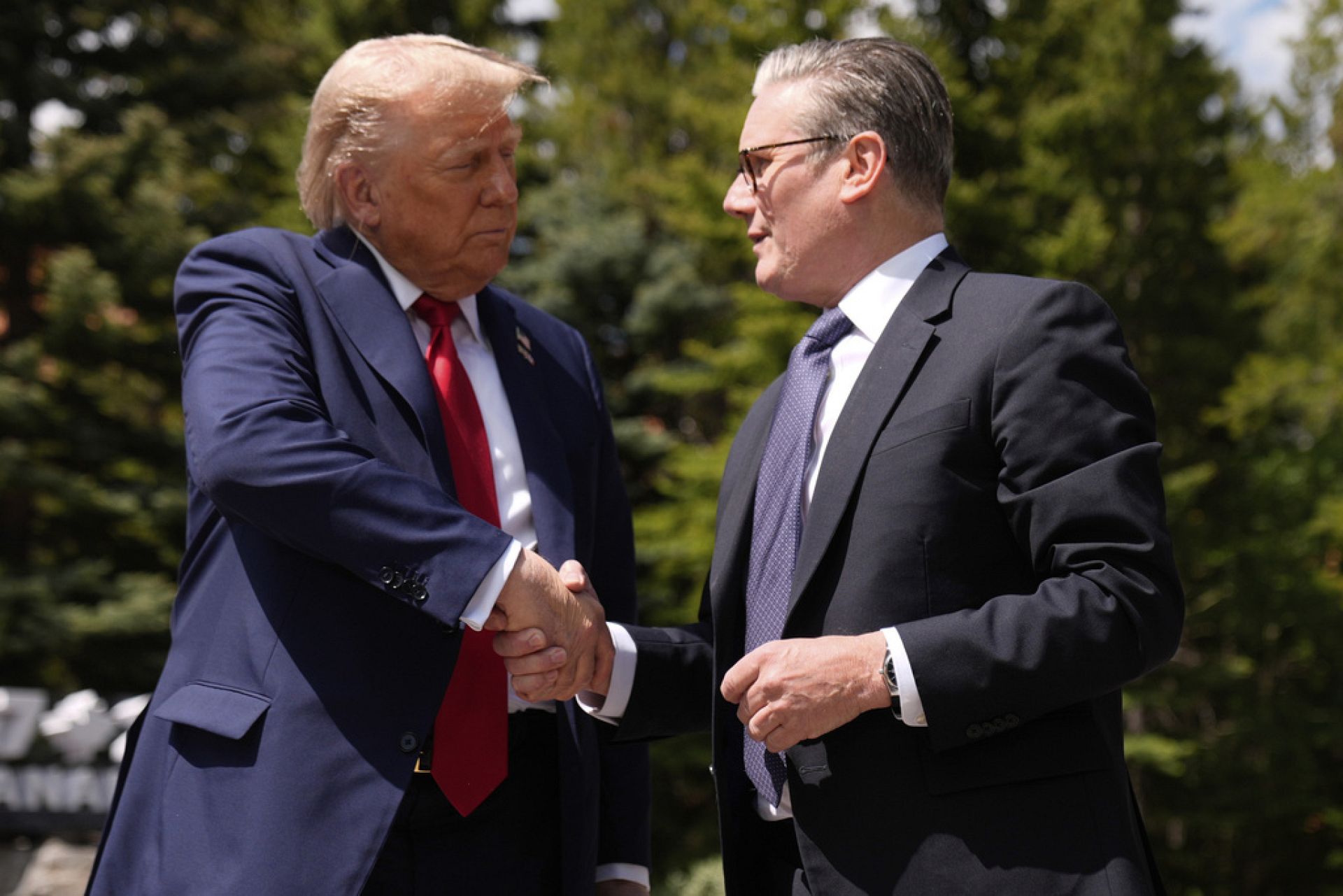 Trump denies Macron's claims linking early G7 summit exit and Israel ...
