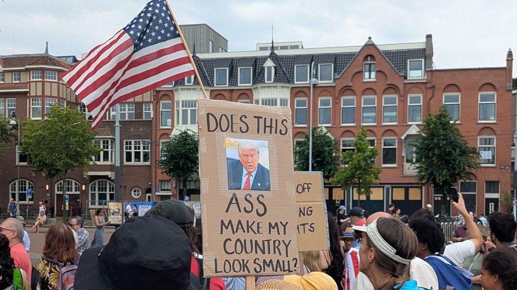 Best and funniest signs from mass No Kings protests against Trump ...