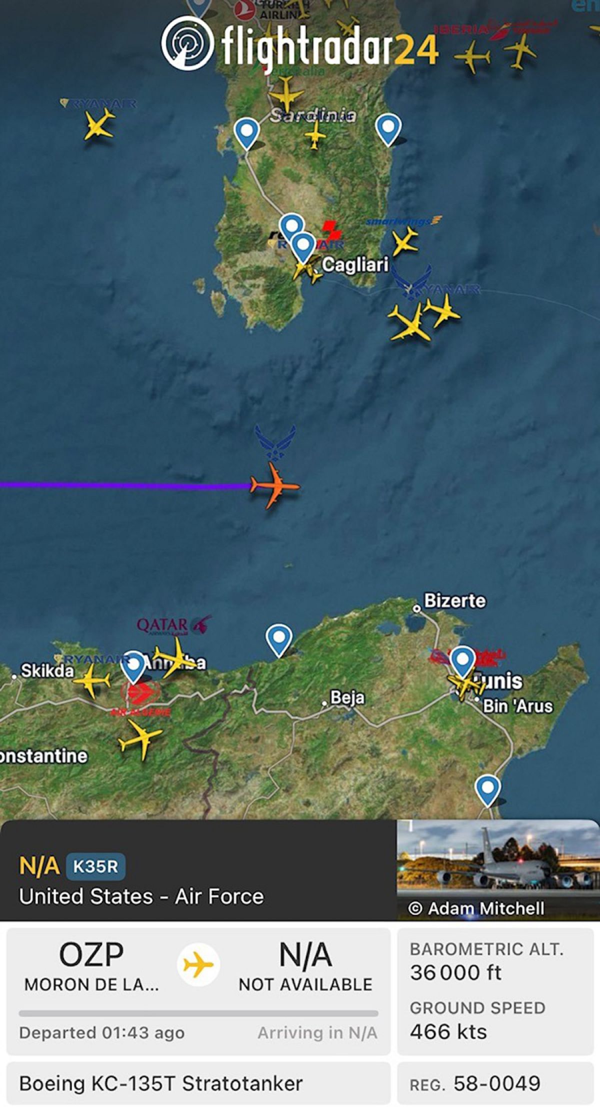 Intense military aircraft movement signals rapid build-up of US ...