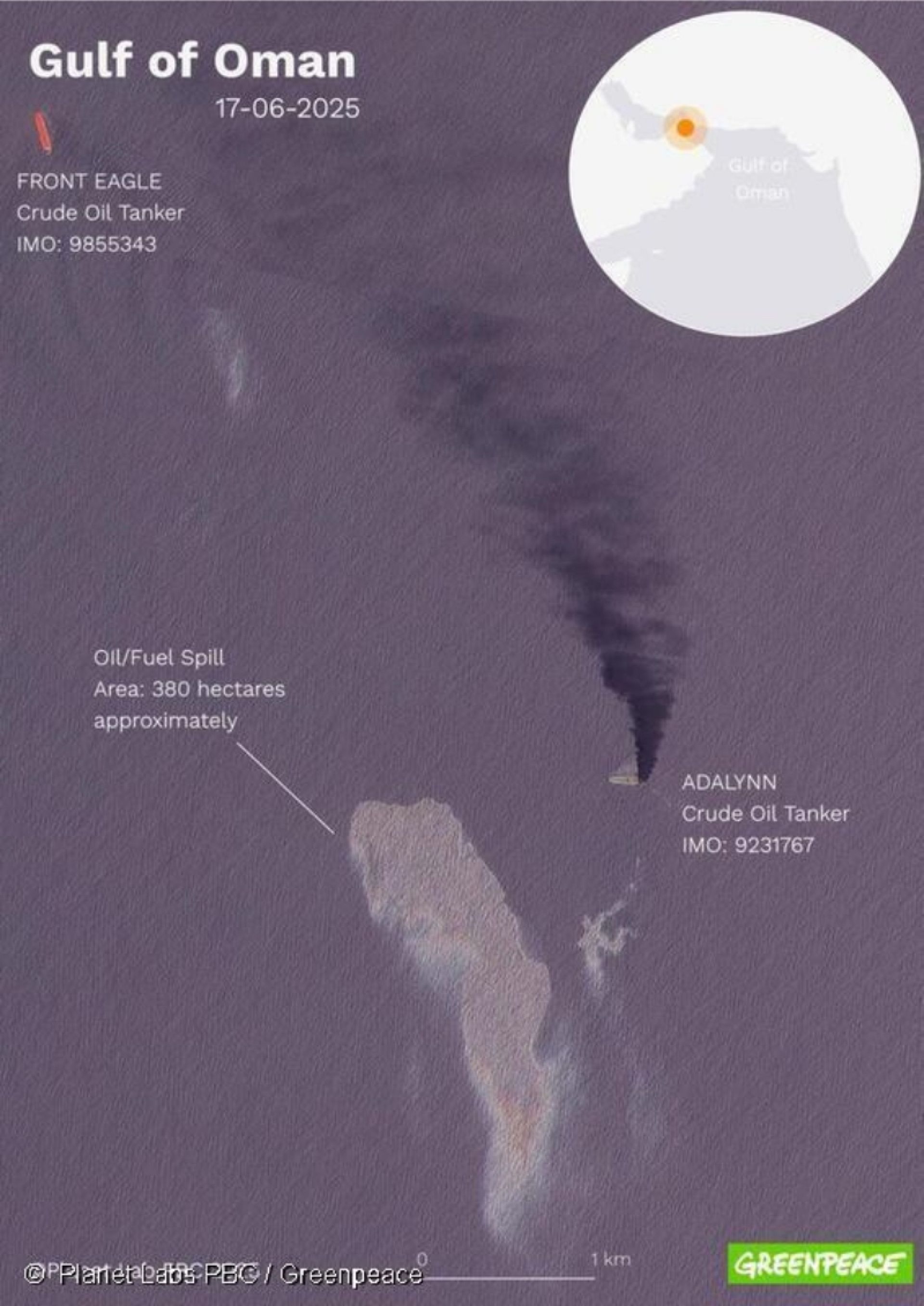 Greenpeace warns of potential environmental disaster as oil tankers ...