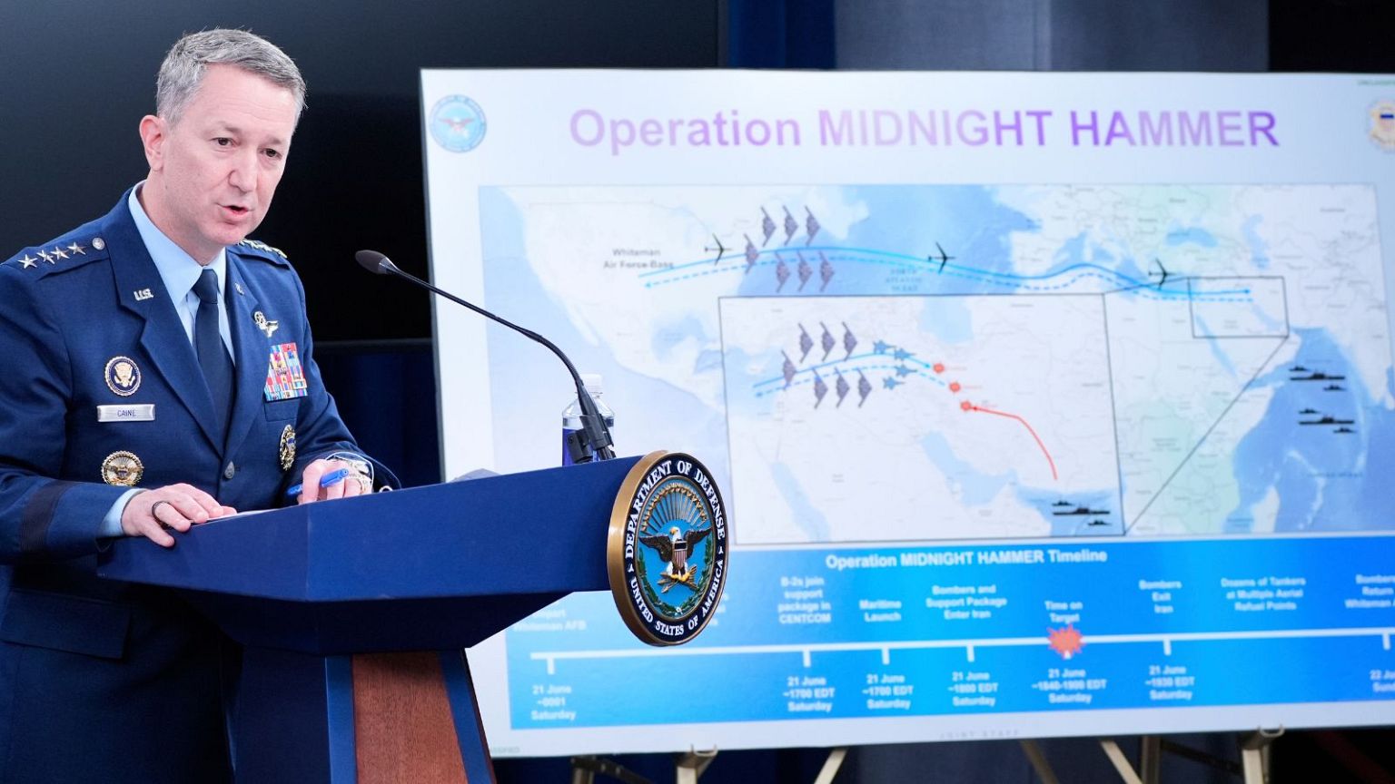 Así fue la Operación Martillo de Medianoche de EE.UU.: 25 minutos y 13. ...