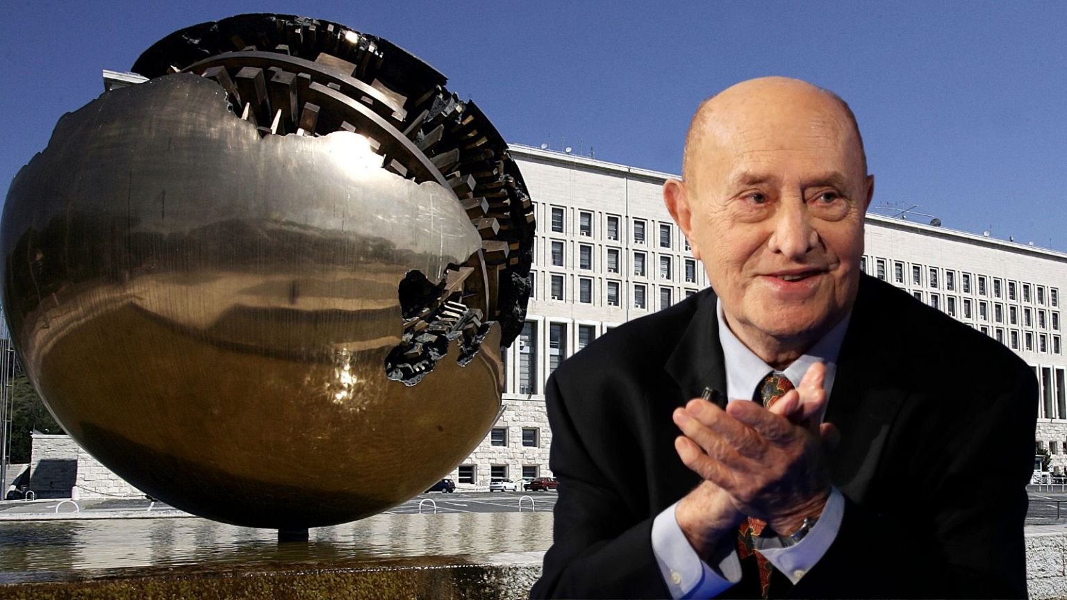 Ünlü İtalyan küre heykeltıraşı Arnaldo Pomodoro 98 yaşında hayatını ...
