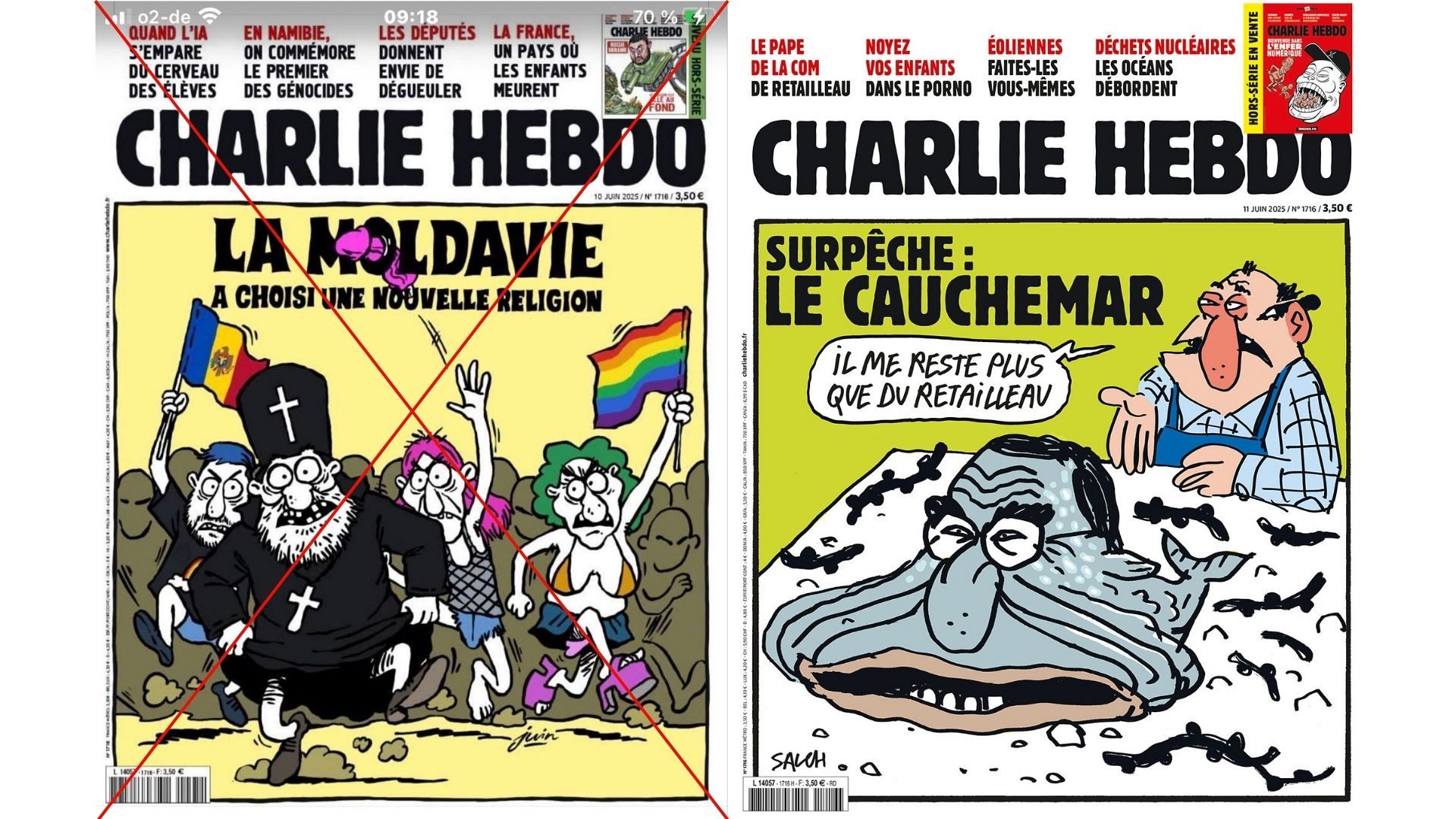 Fake Charlie Hebdo cover attacking Moldova Pride circulates online ...