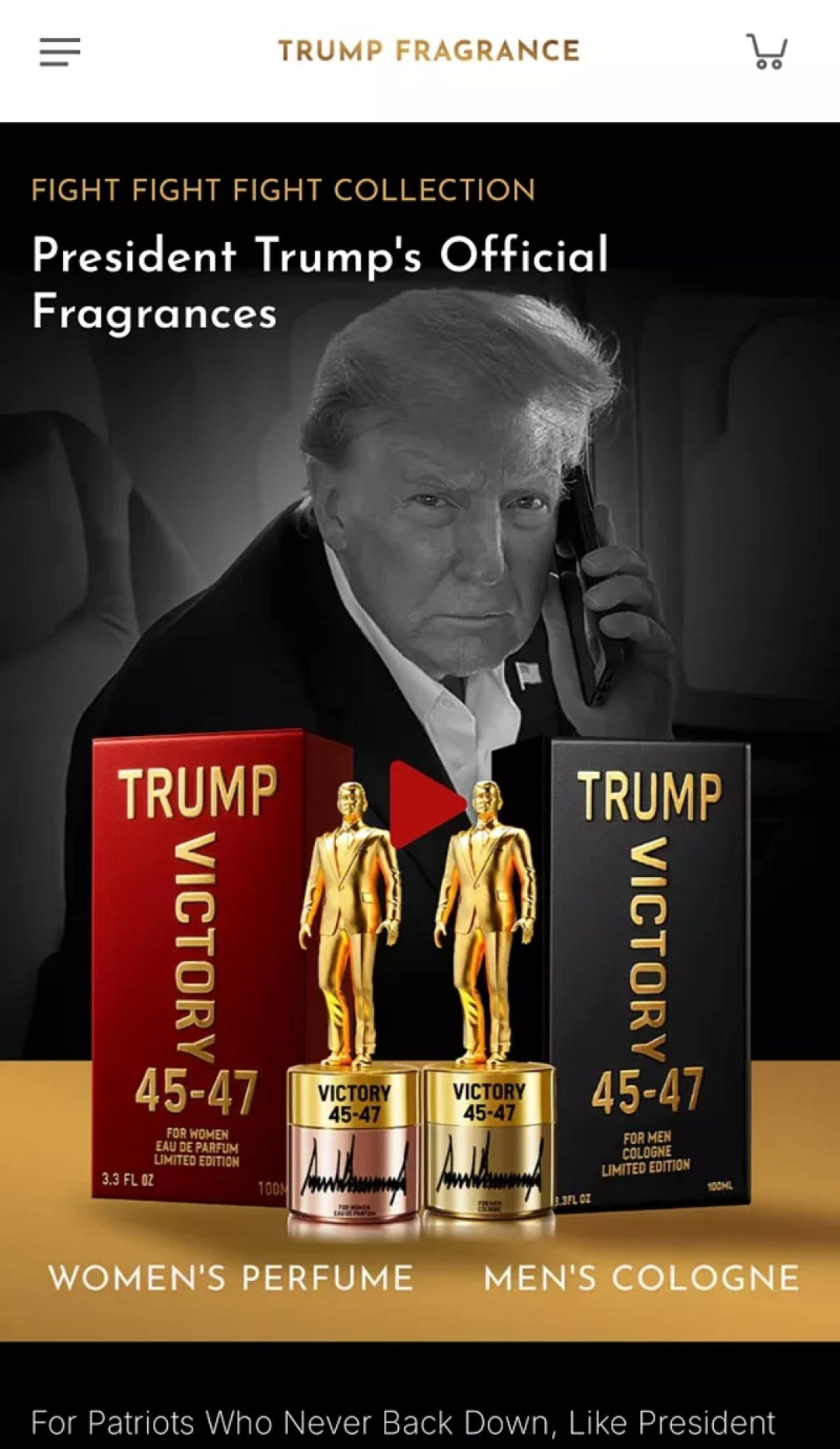 Smell like Trump: President’s new fragrance labelled ‘too embarrassing ...