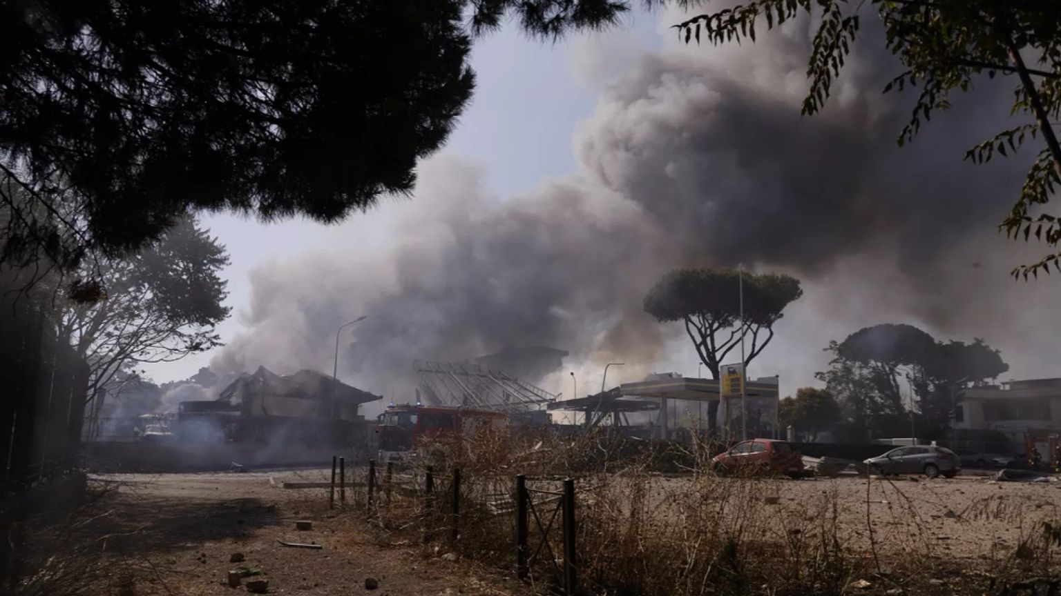 Rome petrol station explosion injures 25, damages buildings and ...