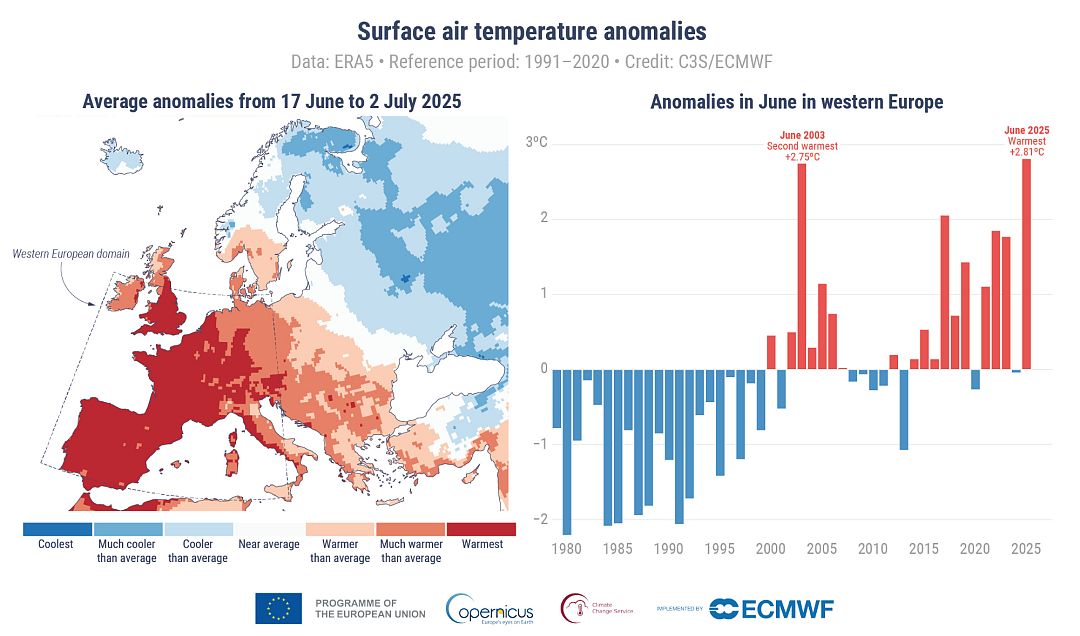 L'ondata di calore in Europa è tre volte più mortale delle precedenti ...