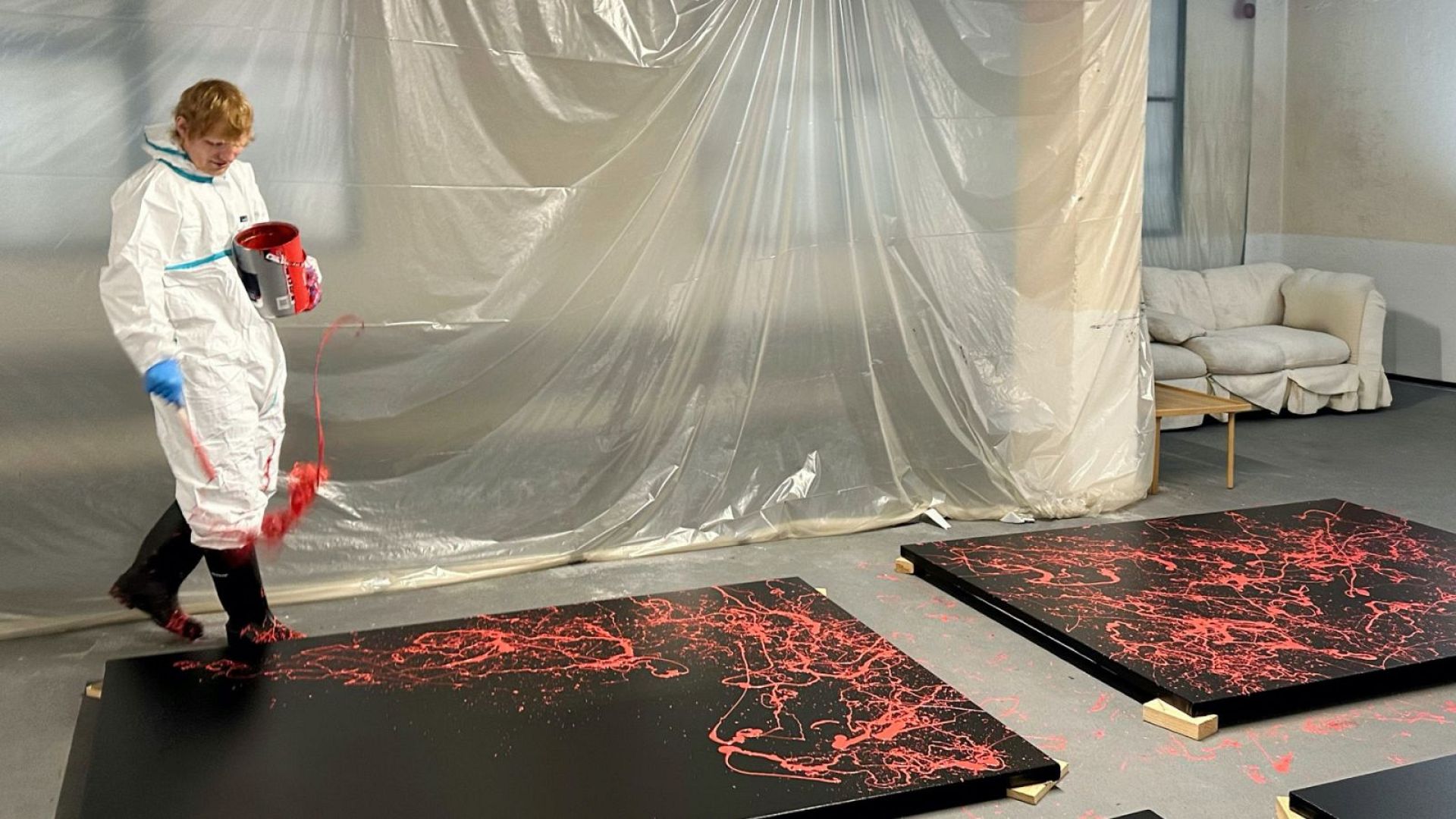 Ed Sheeran’s original paintings to go on sale to raise money for his ...