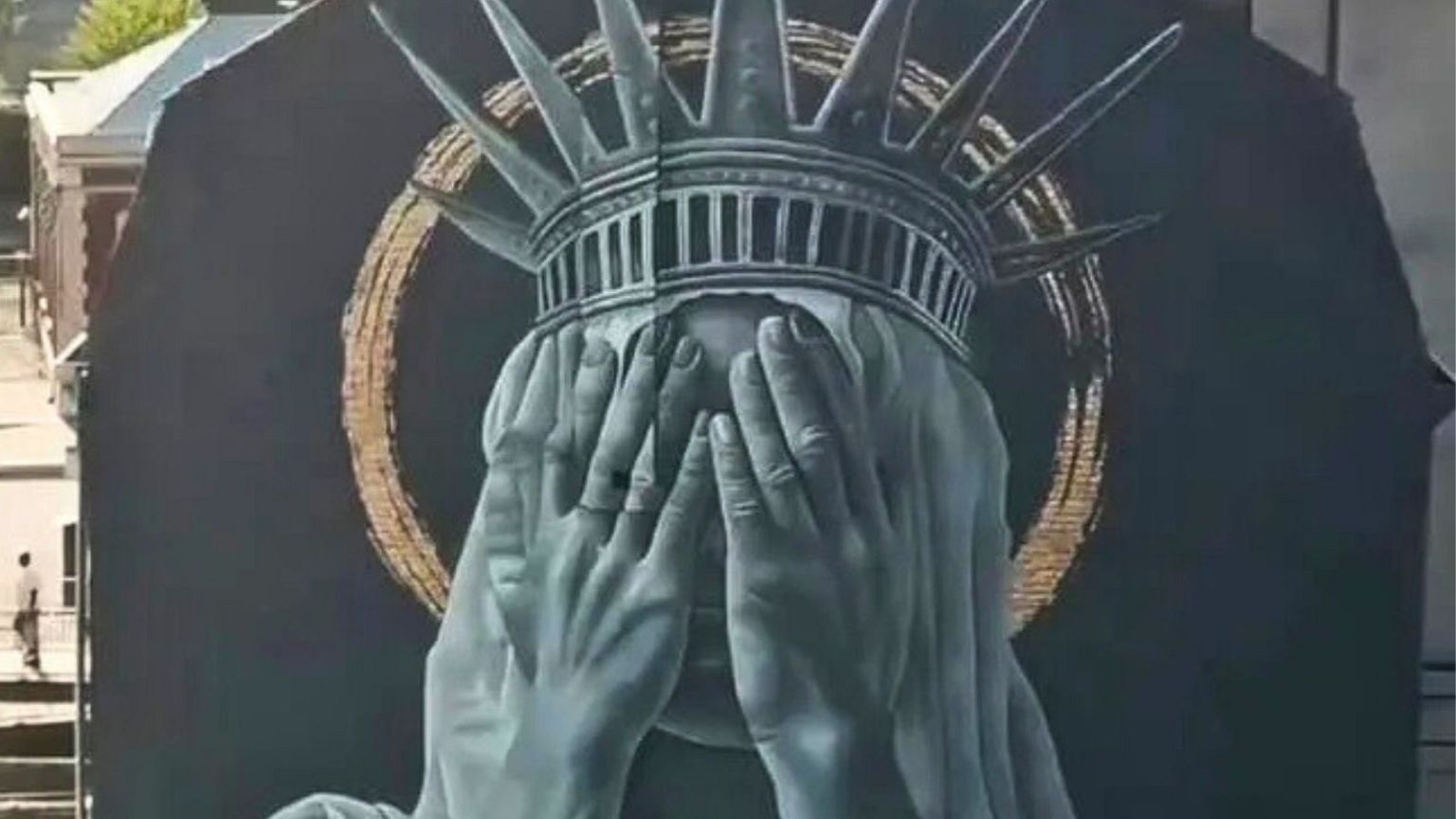 France's Lady Liberty artwork goes viral as a new Statue of Liberty ...