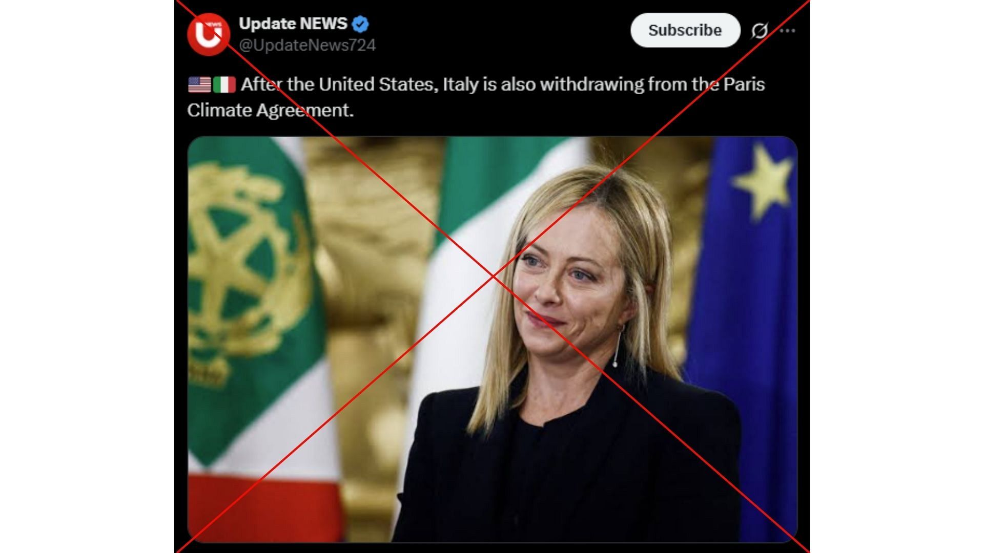 Euroverify: Sí, Italia sigue formando parte del Acuerdo de París sobre el clima | Euronews