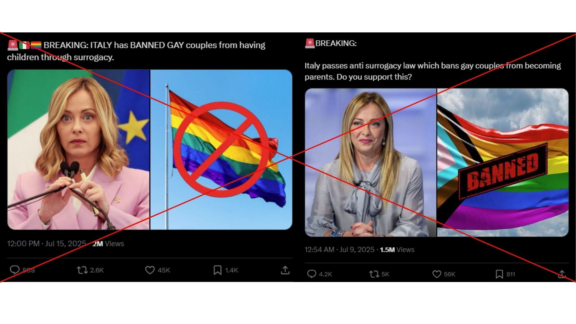 Euroverify: ¿Acaba de aprobar Italia una ley anti-LGTBQ+ contra la ...