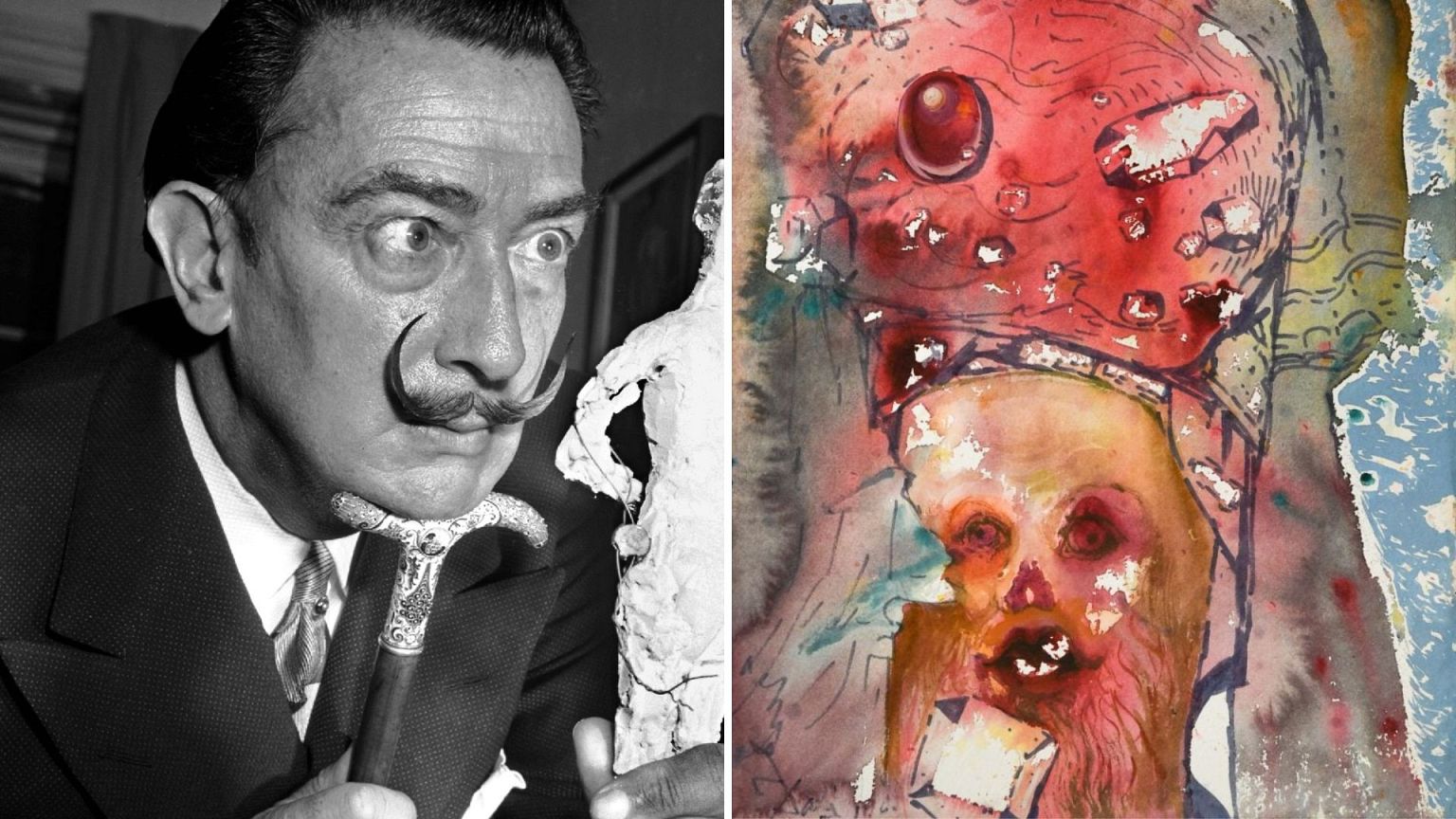 Un tableau perdu de Dalí acheté 150 livres sterling sera vendu aux enchères 200 fois plus cher ...