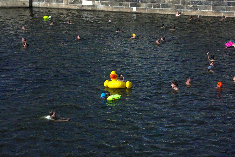"Alle sollten schwimmen dürfen": Nasser Protest gegen Spree-Badeverbot ...